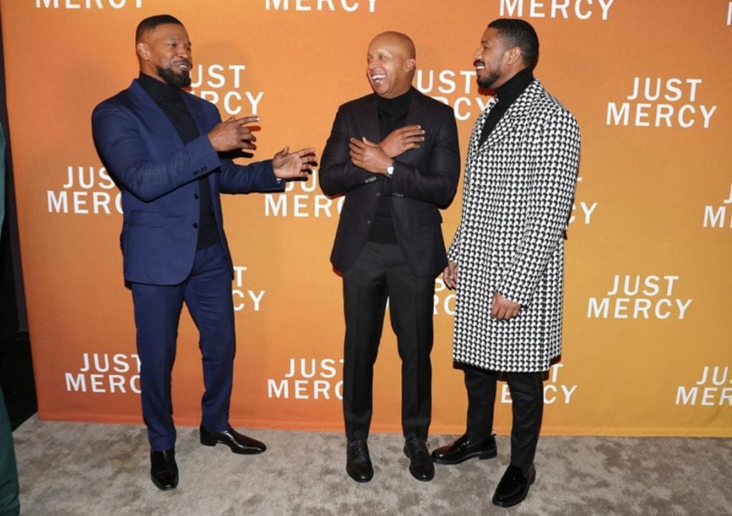 EUR First Look! The Stars of JUST MERCY Celebrate Their Hero, Bryan ...