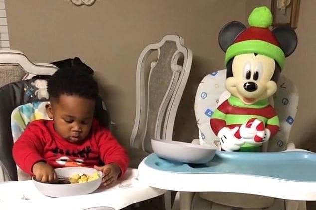 Video of Toddler Sharing His Breakfast With Mickey Mouse Goes Viral ...