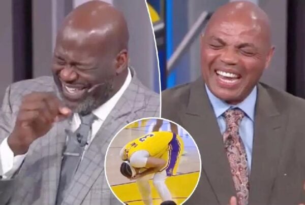 Shaq and Charles Barkley Laugh At Anthony Davis in Wheelchair