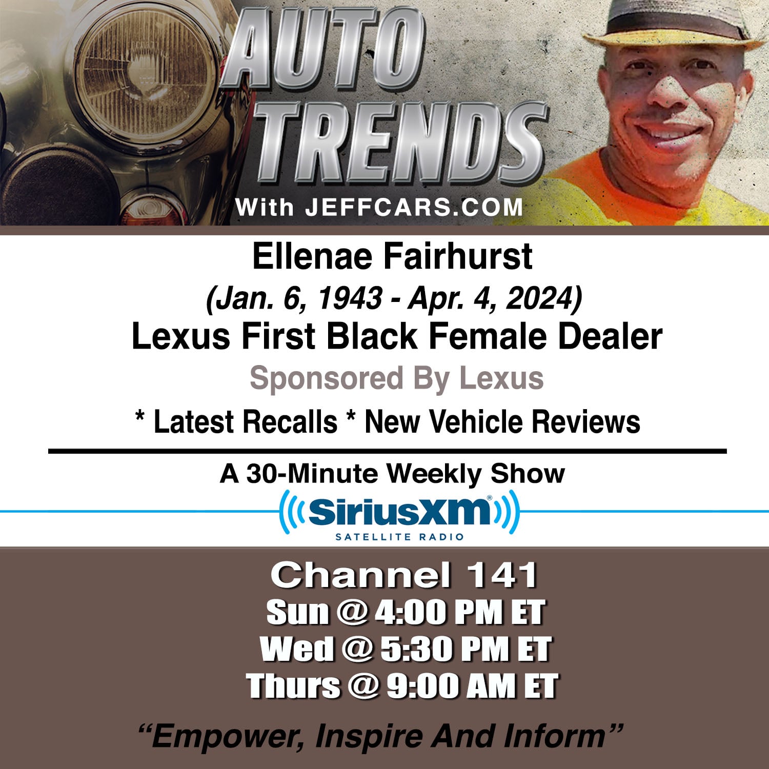 SiriusXM's 'Auto Trends' Remembers Ellenae Fairhurst