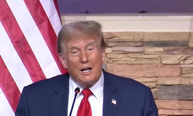 Trump’s Black Church in Detroit Rally Draws White Audience