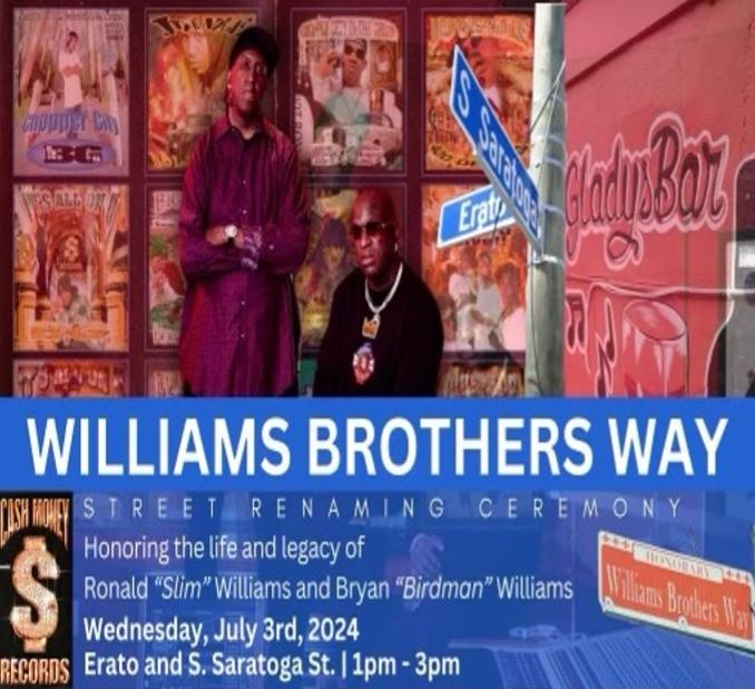 Birdman and Slim Williams Honored w/New Orleans Street Name