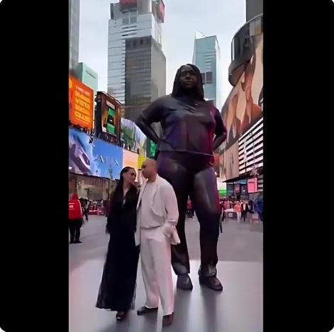 Times Square’s Black Woman Statue Sparks Fierce Debate