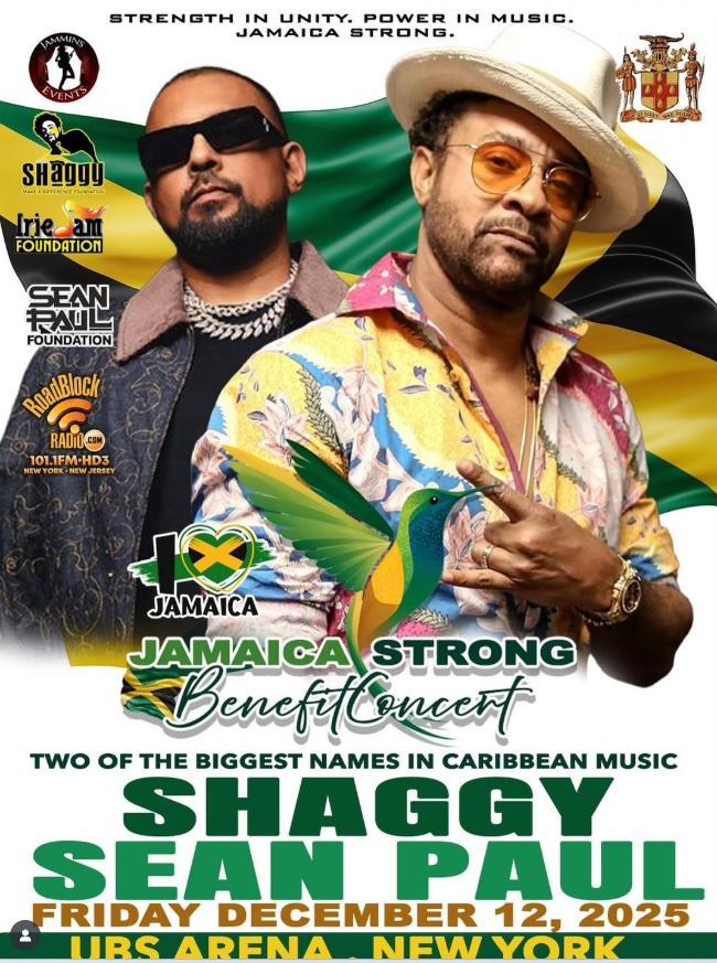 Sean Paul, Shaggy to Headline Jamaica Strong Concert