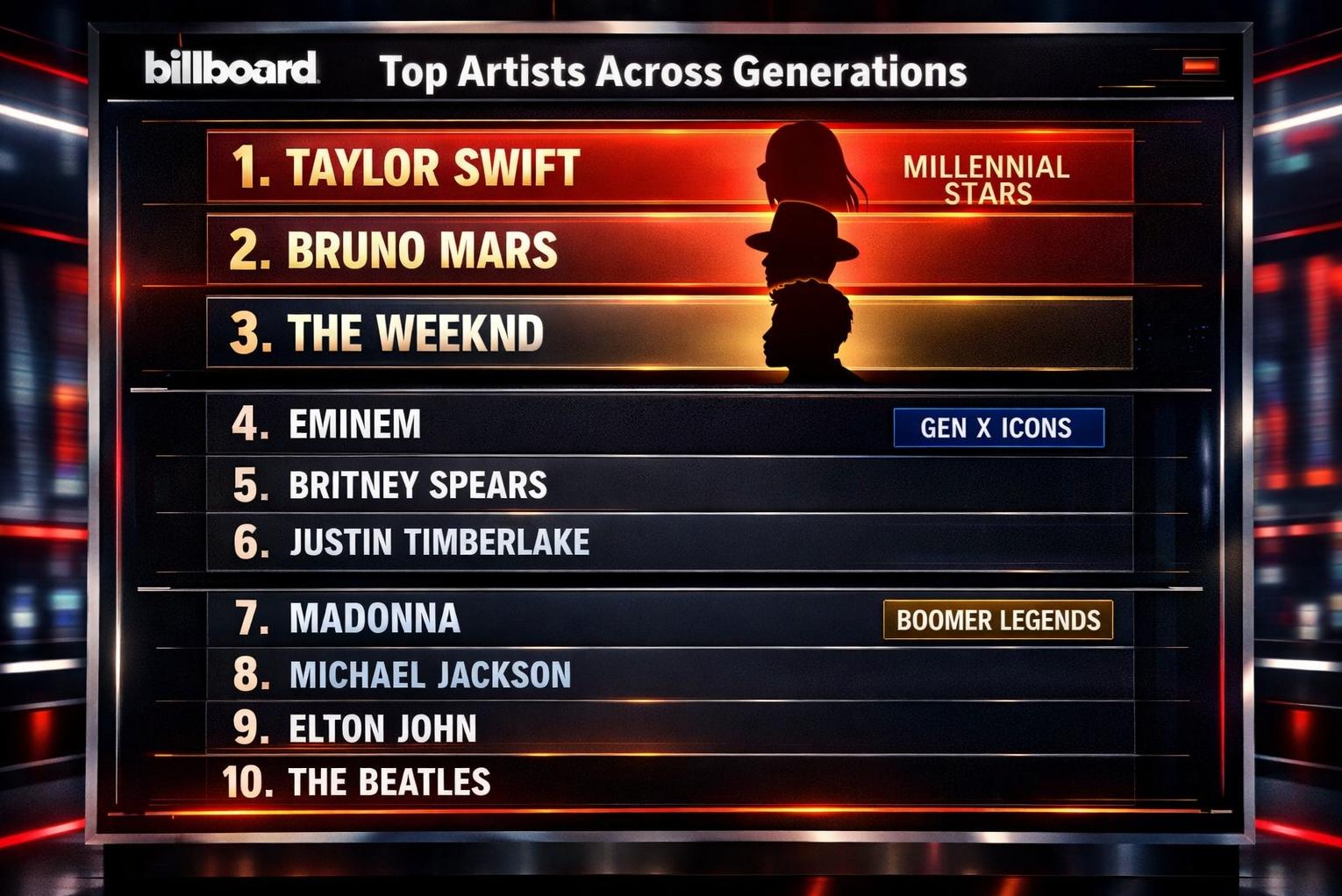 Millennials Are Dominating the Charts Longer Than Any Other Gen
